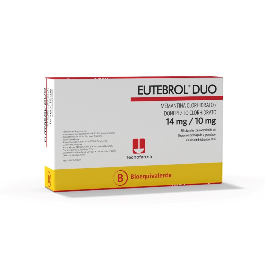 Eutebrol Duo (B) Donepezilo / Memantina 10mg/14mg 30 Cápsulas ...
