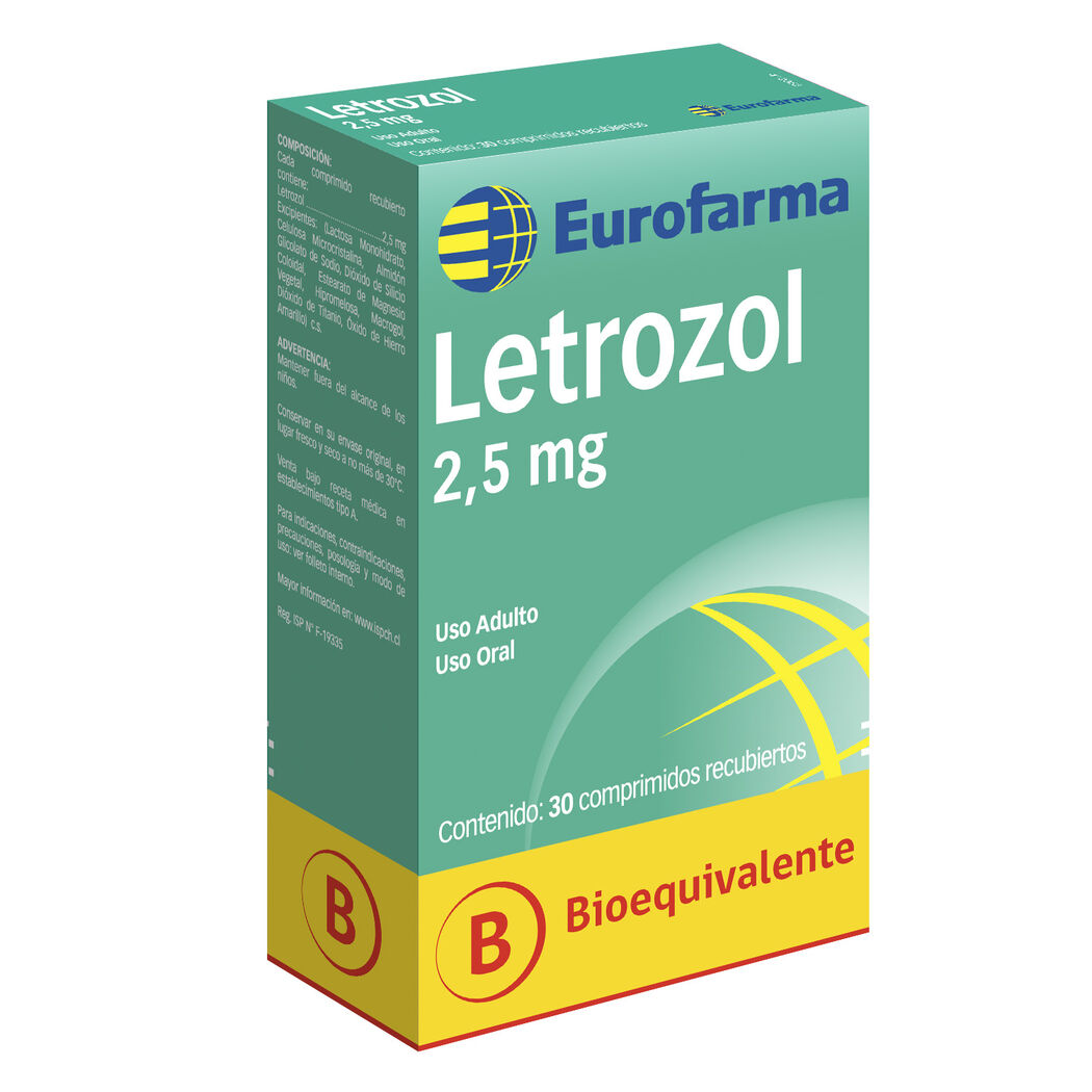 Letrozol (B) 2.5mg 30 Comprimidos | Productos | Salcobrand