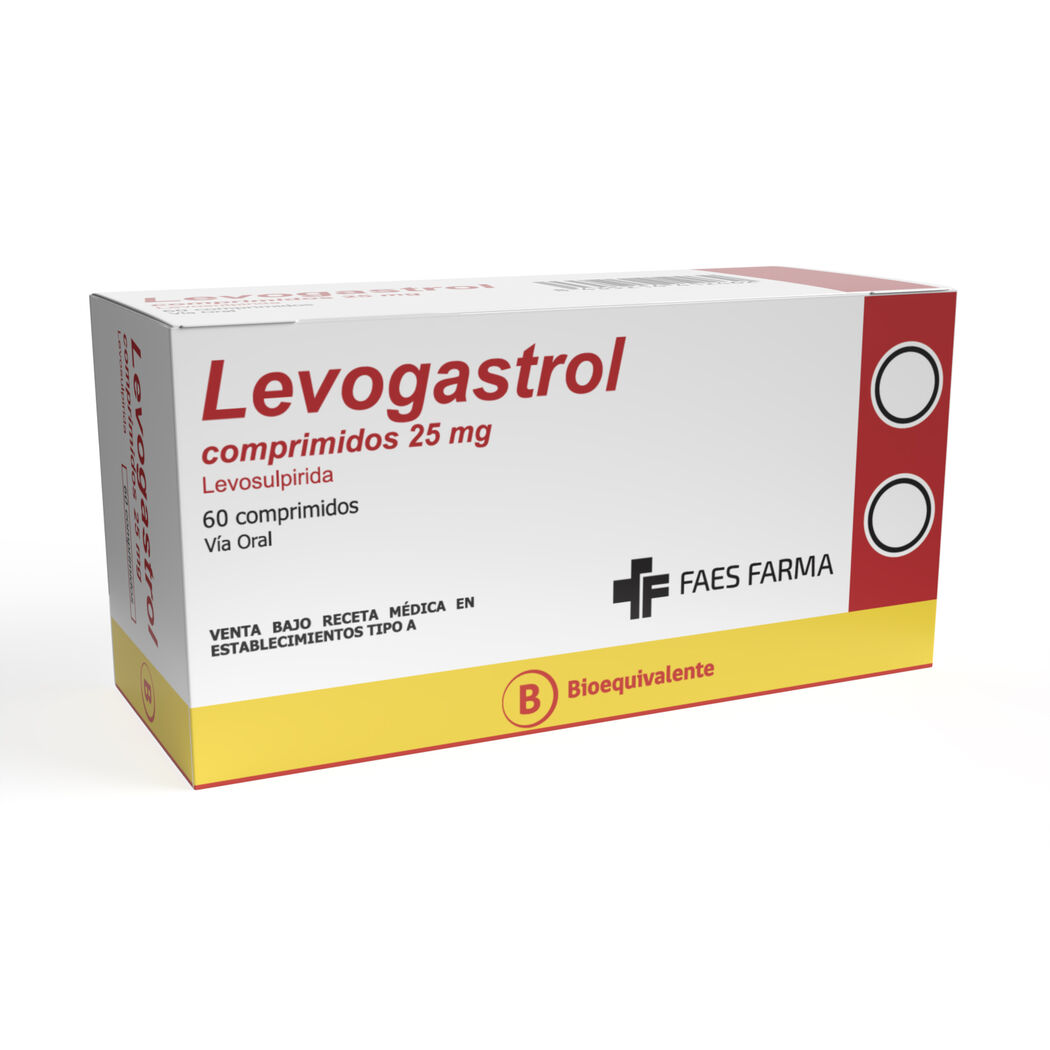 Levogastrol (B) Levosulpirida 25mg 60 Comprimidos | Productos | Salcobrand