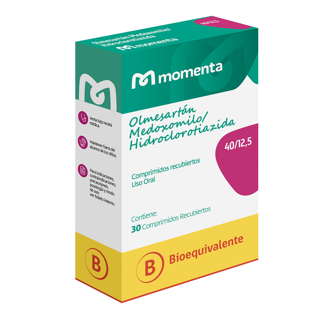 Olmesartan / Hidroclorotiazida 40/12.5mg 30 Comprimidos Recubiertos | Productos | Salcobrand