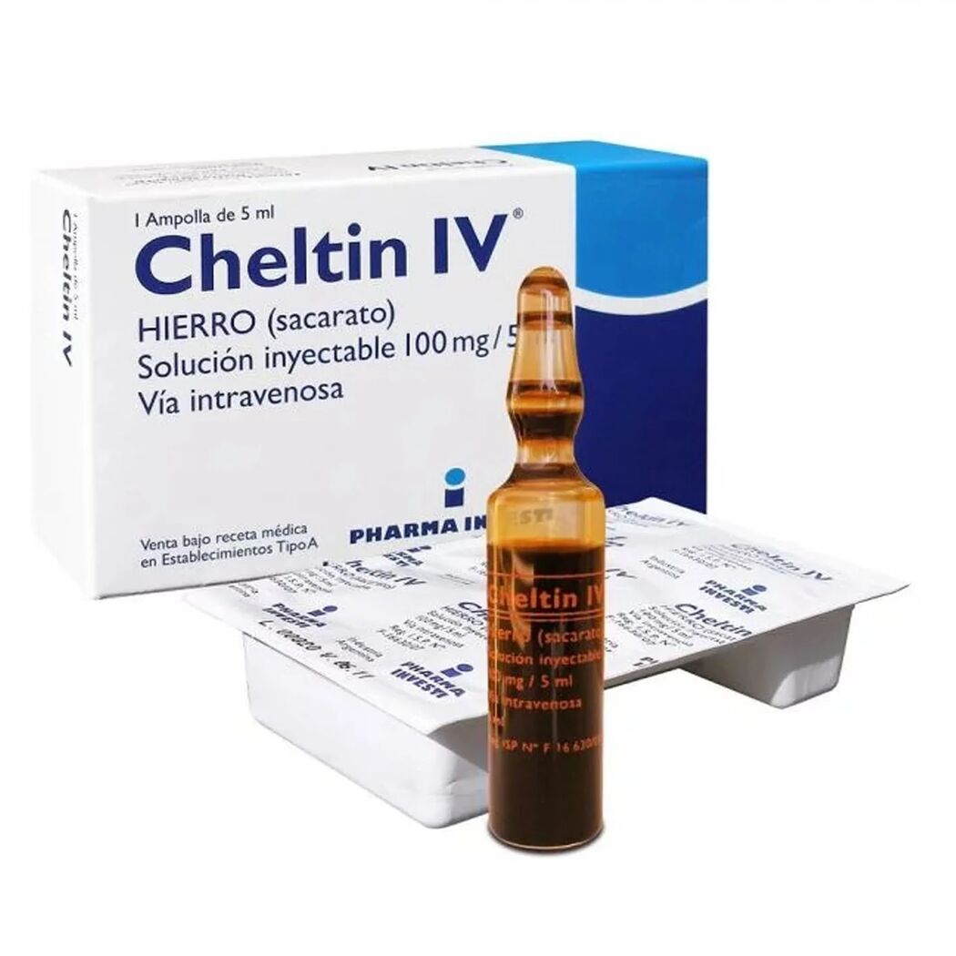 Cheltin hierro inyectable 100mg/5ml | Productos | Salcobrand