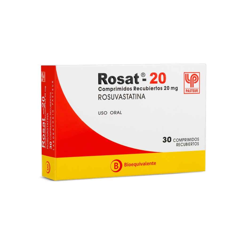 Rosat (B) Rosuvastatina 20mg 30 Comprimidos Recubiertos | Productos ...