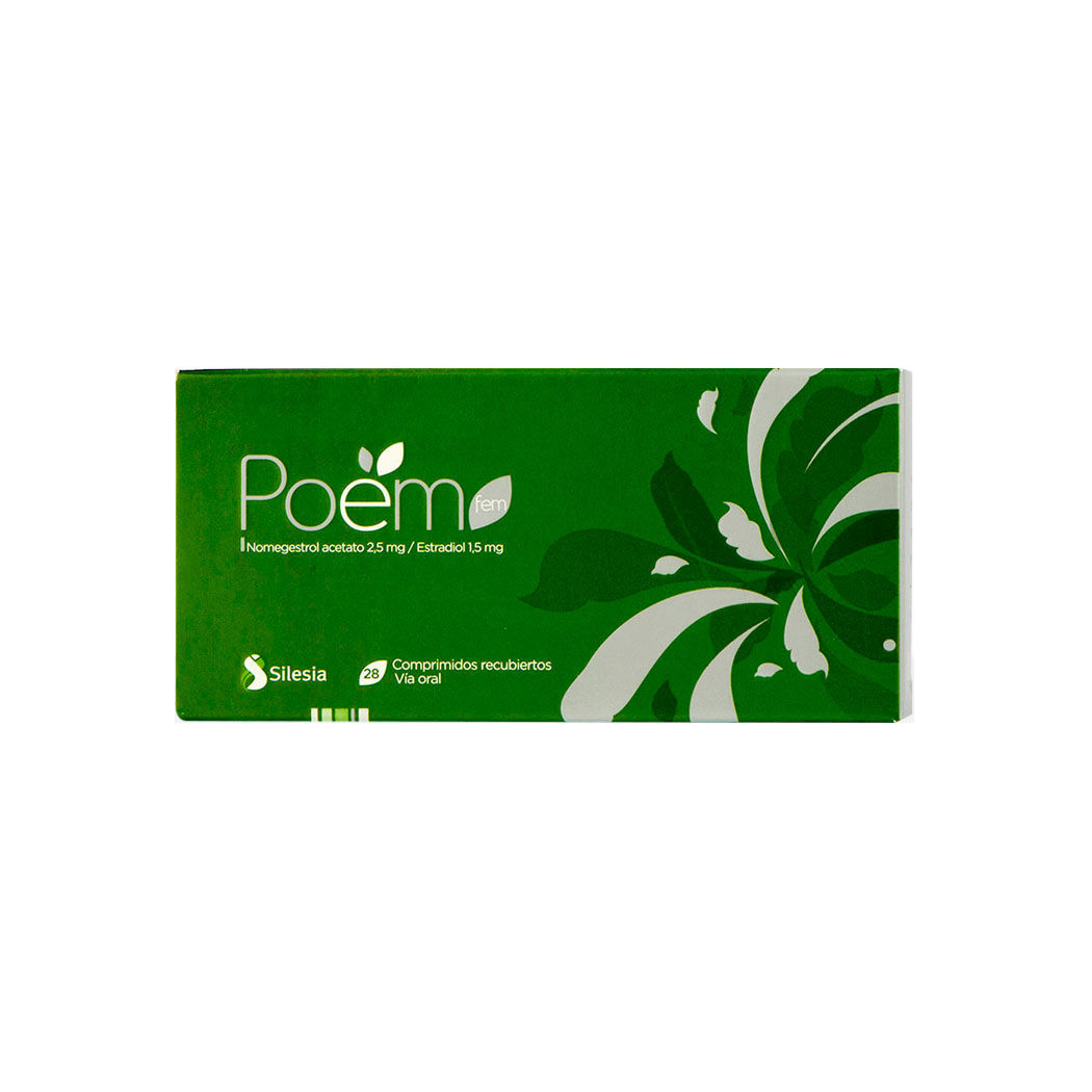 Poem Fem Estradiol Nomegestrolacetato 2,5 mg | Productos | Salcobrand