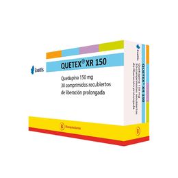 Qurax XR (B) Quetiapina 150mg 30 Comprimidos Prolongados | Productos ...