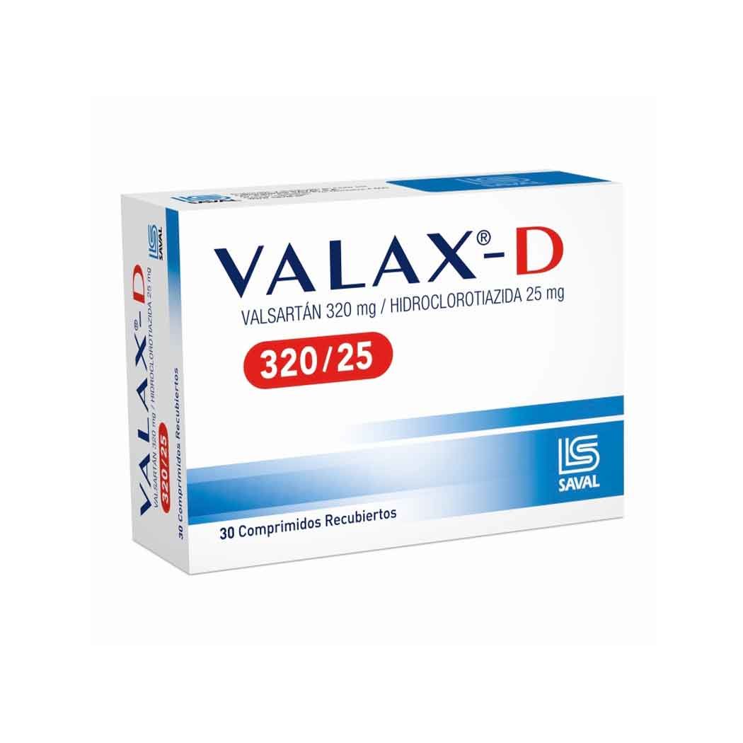 Valax D Valsartán 320/25 de 30 Comprimidos | Productos | Salcobrand