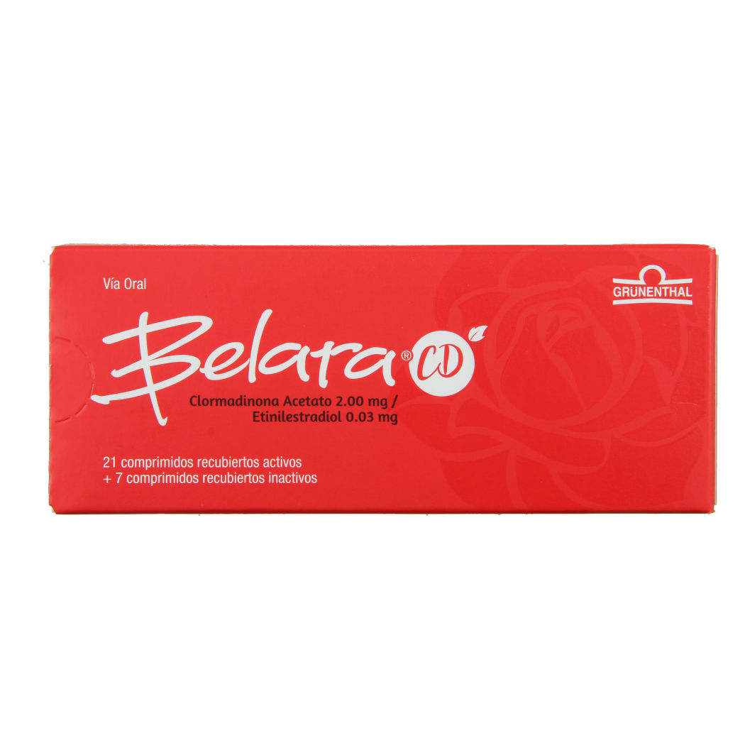 Belara Clormadinona Acetato 21 Comp. 2mg | Productos | Salcobrand