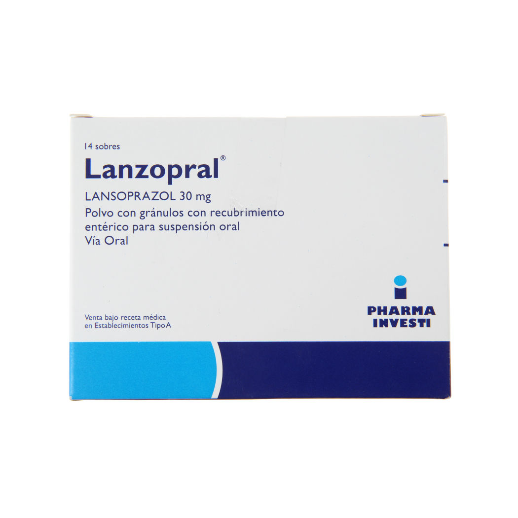 Lanzopral Lansoprazol 30mg Polvo Suspensión Oral 14 Sobres | Productos ...