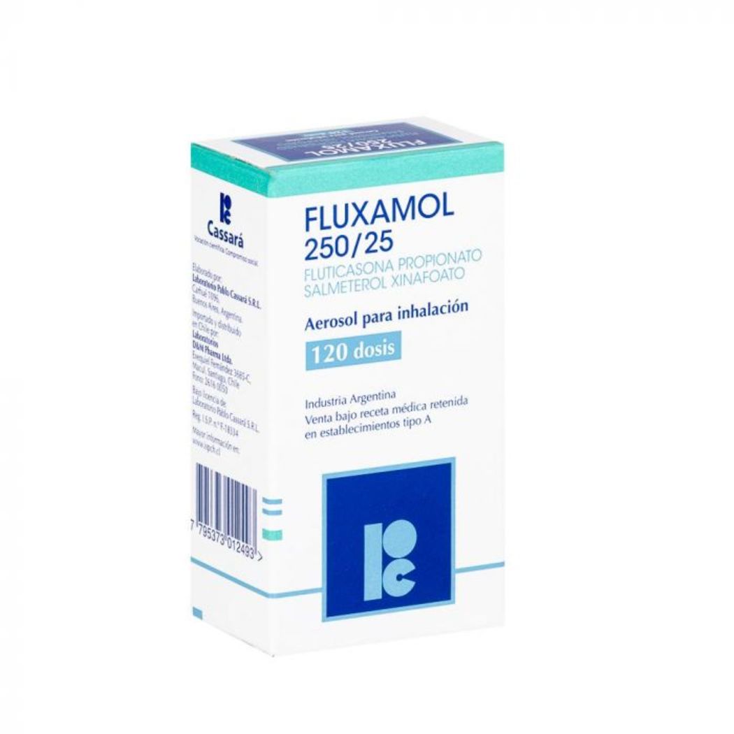 Fluxamol120 dosis para inhalación 250/25 mcg | Productos | Salcobrand
