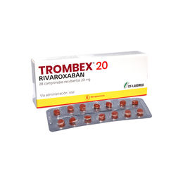 Trombex (B) Rivaroxabán 20 mg 28 Comp. | Productos | Salcobrand