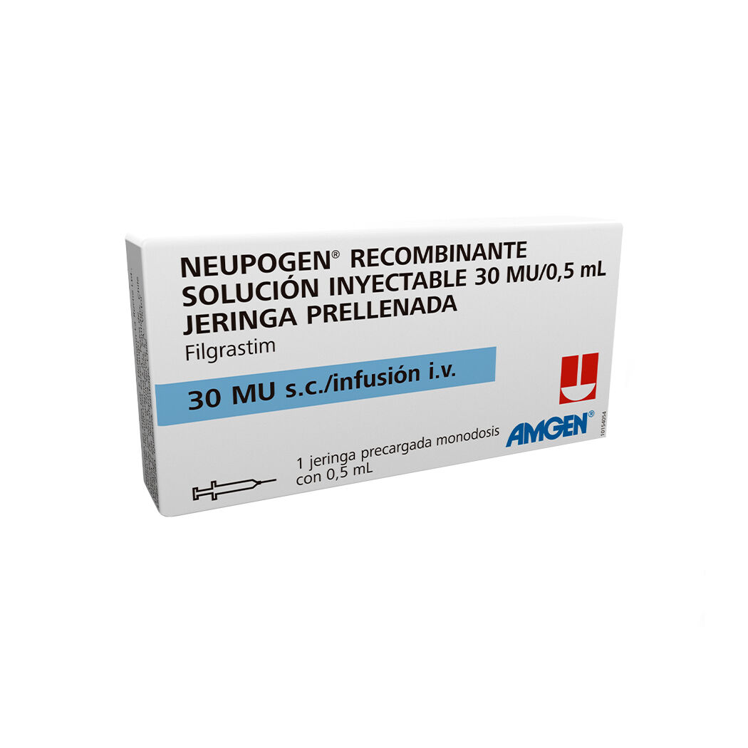 Neupogen (R) Filgrastim 30MU/0.5ml Inyectable 1 Jeringa Prellenada ...