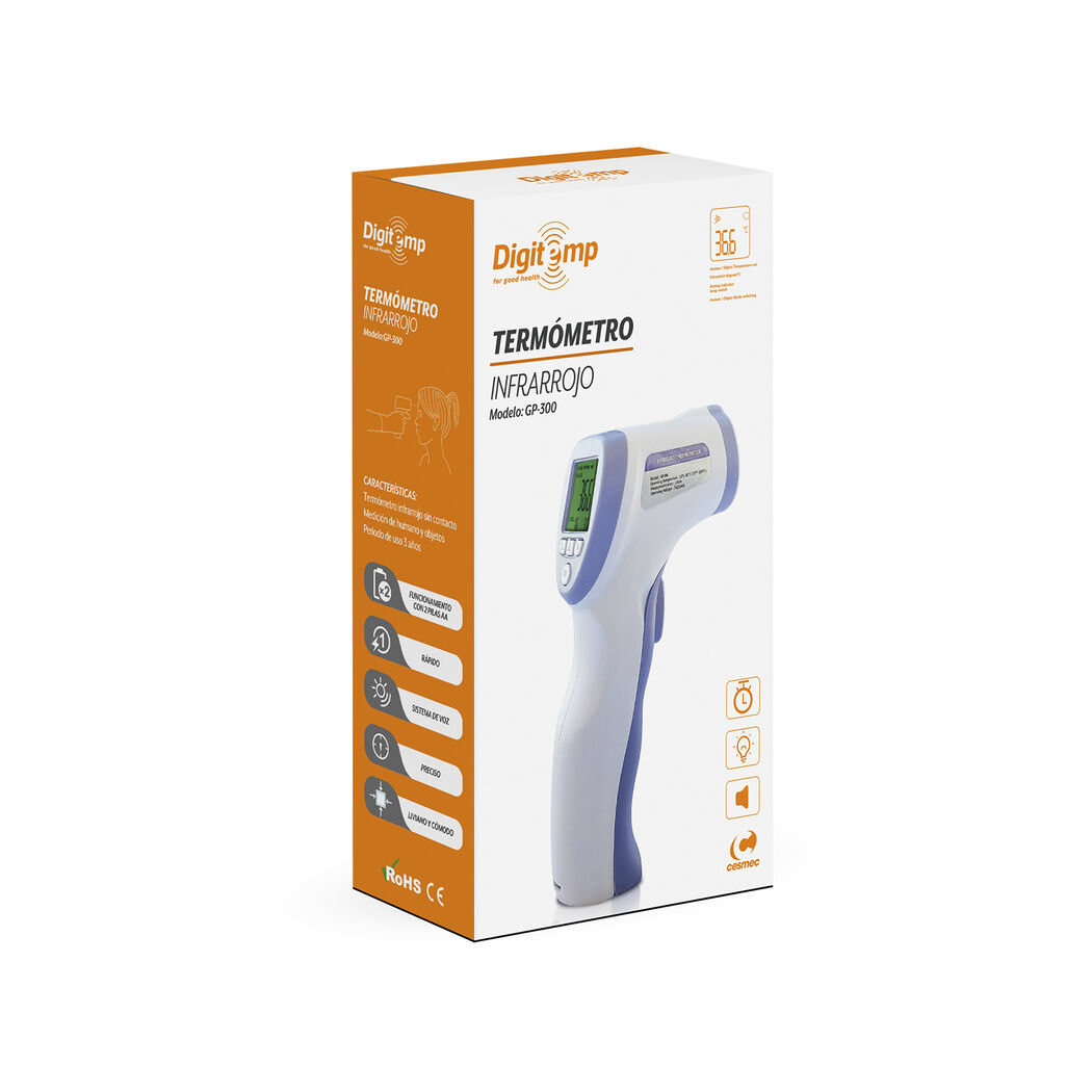 Termómetro Infrarrojo Laser Digital Sin Contacto 1 Unidad | Productos ...