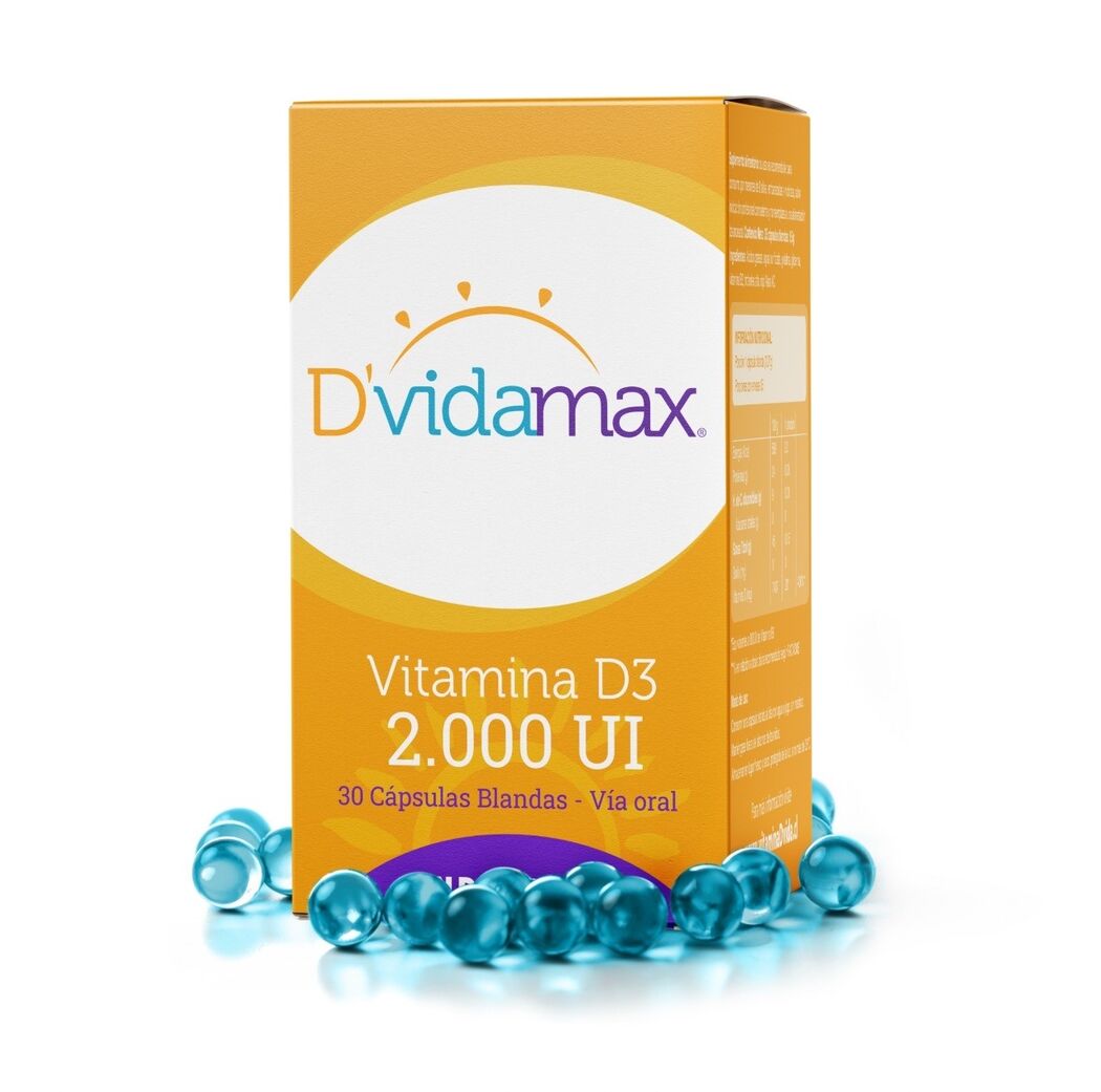 Dvida Max Vitamina D3 2000UI 30 Cápsulas | Productos | Salcobrand