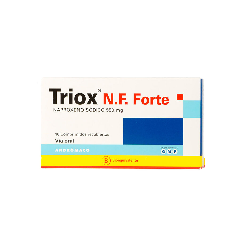 Triox Nf Forte Naproxeno 550 mg 10 Comprimidos | Productos | Salcobrand