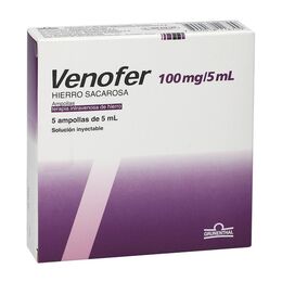 Venofer Hierro 100 mg Inyectable 5 Ampollas | Productos | Salcobrand