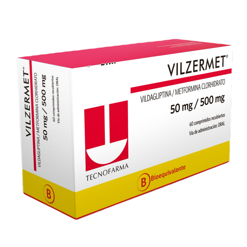Vilzermet (B) Vildagliptina / Metformina 50/500 60 Comprimidos ...