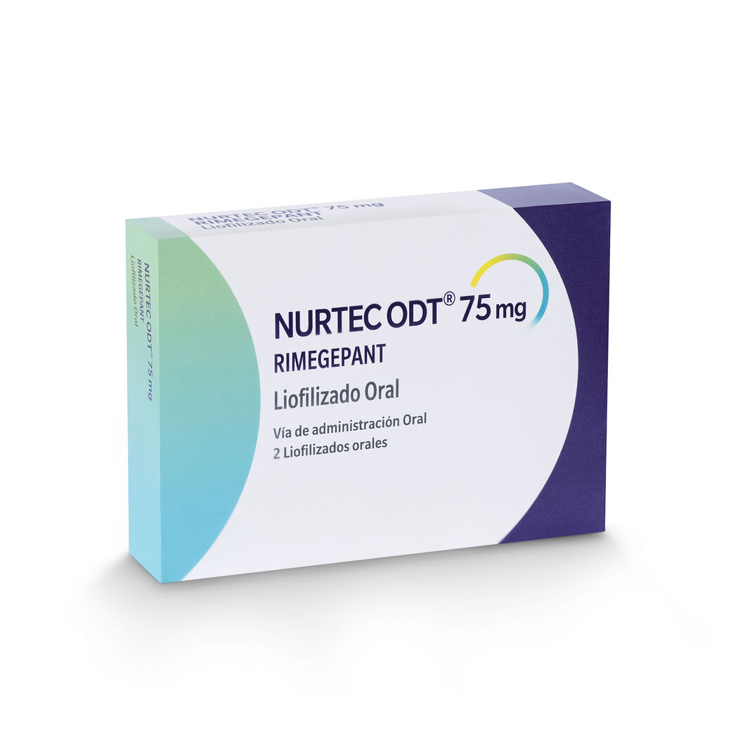 Nurtec ODT Rimegepant 75mg Liofilizado Oral 2 Unidades | Productos ...